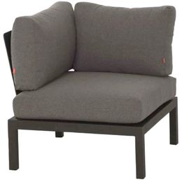 siena GARDEN Loungesofa »Alvida« Lounge Modul Ecke, BxTxH: 84x84x75 cm anthrazit Bezug: 100% Polyester