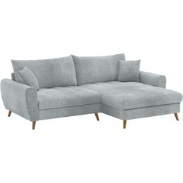 MR. COUCH Ecksofa »Blackburn II L-Form« Wahlweise mit Kaltschaumpolsterung bis 140 kg belastbar Dolce 14 silver