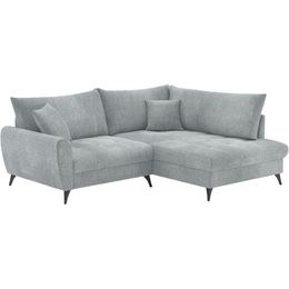 MR. COUCH Ecksofa »Blackburn II, L-Form« Mit Kaltschaumpolsterung bis 140 kg belastbar Dolce 14 silver