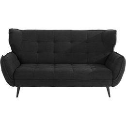 LEONIQUE 2-Sitzer »Ariana« Big-Sofa bzw. stylischer Hochlehner charcoal