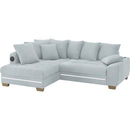 MR. COUCH Ecksofa »Nikita II, L-Form« mit Kaltschaum, RGB-LED, Soundsystem, wahlweise mit Bett, Bettkasten Novaclean Avanti 3 silver