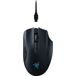 Razer Gaming-Maus »Naga V2 Pro« Bluetooth RF Wireless kabelgebunden schwarz