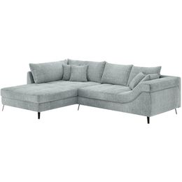 MR. COUCH Ecksofa »Portofino, L-Form« Mit Kaltschaumpolsterung, bis 140 kg belastbar Dolce 14 silver