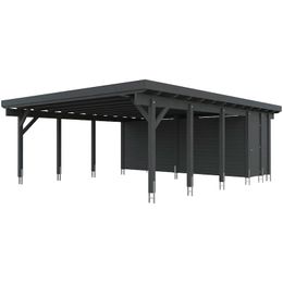 Kiehn-Holz Carport-Geräteraum nur für Carport KH 330/331, versch. Farben anthrazit