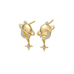 Hey Happiness Earrings 'Planet' female Gold size One Size