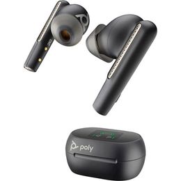 Poly Wireless-Headset »BT Headset Voyager Free 60+ UC USB-C/A« Bluetooth Active Noise Cancelling (ANC) Active Noise Canceling Schwarz Sprechzeit...