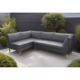 DOMO collection Sofa-Eckelement »Filho, individuell erweiterbar« Polstermöbel für Terrasse, Garten und Balkon, speziell für Outdoor anthrazit