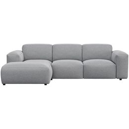 FLEXLUX Ecksofa »Lucera Chaislongue rechts oder links, L-Form, bequem« modern & anschmiegsam, Kaltschaum, Stahl-Wellenunterfederung Sophisto Grey