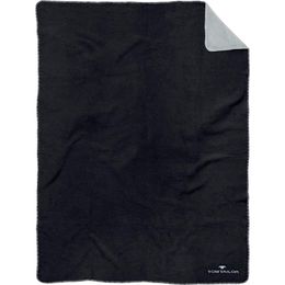 Tom Tailor HOME Wohndecke »Basti« Doubleface Decke, Kuscheldecke black Obermaterial: 60% Baumwolle, 40% Polyacryl B/L: 150 cm x 200 cm