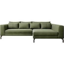 Inosign Ecksofa »Cross, mit softem Sitz, L-Form, wendbare Zierkissen, Breite 284 cm« Couch mit vielen Kissen, stylische Kreuznaht, elegante...