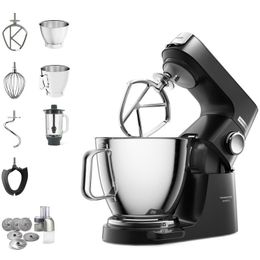 Kenwood Küchenmaschine »Titanium Chef Baker XL KVL85.004BK, m. Zub. Gratis Wert UVP 319, -"« Gratis: Mixaufsatz KAH359GL+Schnitzelwerk AT340 schwarz