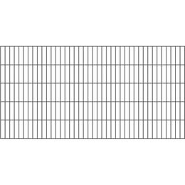 Alberts Doppelstabmattenzaun &raquo;Doppelstab-Gittermatte 6/5/6&laquo; LxH: 200x100 cm anthrazit