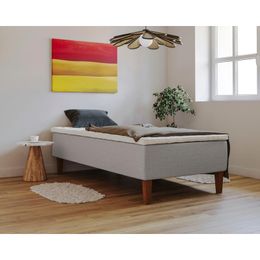 Home Affaire Boxspringbett »Osterberg« mit Taschen-Federkernunterbox light gray
