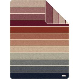 s.Oliver Wohndecke »Jacquard Decke « mit Streifen, Kuscheldecke bordeaux/blau Obermaterial: 58% Baumwolle, 35% Polyacryl, 7% Polyester B/L: 150 cm...