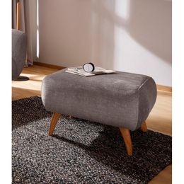 Home Affaire Hocker »Baggio« mit Holzfüßen cappucino