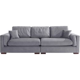 Home Affaire Big-Sofa »Fresh Pond« in vielen Bezugsqualitäten und Farben, B/T/H: 290/96/95 cm grau