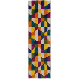 FLAIR RUGS Teppich &raquo;ChaCha&laquo; rechteckig 8 mm H&ouml;he Abstrakter Teppich bunt Obermaterial: 100% Polypropylen B : 66 cm 1 Stk.