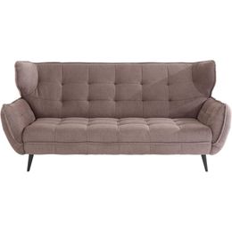 LEONIQUE 3-Sitzer &raquo;Ariana&laquo; Big-Sofa bzw. stylischer Hochlehner grau 90% Polyester 10% Polyamid