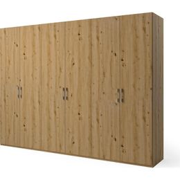 set one by Musterring Dreht&uuml;renschrank &raquo;Henderson&laquo; in 2 Breiten, inkl. Fachb&ouml;den und Kleiderstangen braun Holzwerkstoff