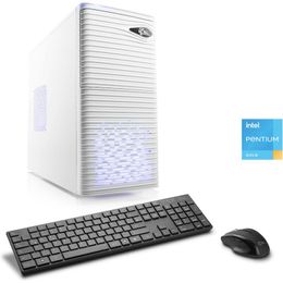 CSL PC &raquo;Speed V21110&laquo; wei&szlig; Inkl. Maus, Tastatur, WLAN 300 MBit/s, USB 3.2 Gen1: Startklar und vernetzt.