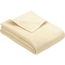 Ibena Wohndecke »Berlin« Hochwertige Konfektion mit Markenpatch, Kuscheldecke wollweiß Obermaterial: 58% Baumwolle, 35% Polyacryl, 7% Polyester...