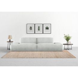 Trendmanufaktur Big-Sofa »Braga, toller Sitzkomfort, Designsofa« in moderner Optik, mit hochwertigem Kaltschaum silver