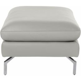 Calia italia Hocker &raquo;Dave mit edlem Metallfu&szlig;&laquo; grau