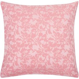 Pad Dekokissen &raquo;Gaida&laquo; einzigartiges Design, Kissenh&uuml;lle ohne F&uuml;llung, 1 St&uuml;ck pink + gebl&uuml;mt Obermaterial: 100% Baumwolle B/L: 40 cm x 40 cm
