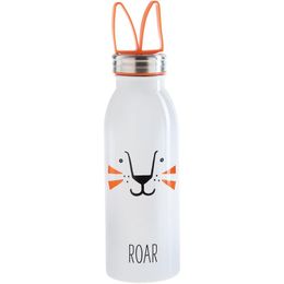 Aladdin Isolierflasche »Zoo Thermavac « Edelstahl mit tierischem Design, 430 ml weiß-orange 430 ml