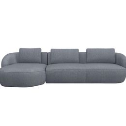 FLEXLUX Wohnlandschaft »Torino, rund, L-Form, Sofa-Ecke mit Recamiere, Longchair-Sofa« Modernes, organisches Sofa-Design, Kaltschaum,...