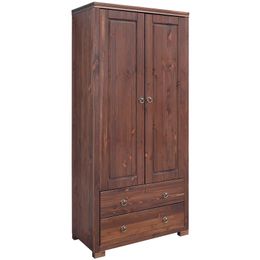 Home Affaire Kleiderschrank »Gotland; Wäscheschrank, Mehrzweckschrank mit Schubladen, Landhausstil« B/H/T ca: 80cmx178cmx40cm, massive Kiefer, FSC ...