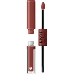 NYX Lippenstift »Professional Makeup Shine Loud High Pigment Lip Shine« mit natürlichen Inhaltstoffen SHLP06 brown Pusher Lippenpflege von NYX
