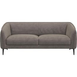 FLEXLUX 2,5-Sitzer &raquo;Belle Designsofa, Couch, bequem durch Kaltschaum im Sitz&laquo; Skandinavisches Design, In hochwertiger Verarbeitung braun 85% Polyester