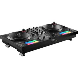 Hercules DJ Controller »Inpulse T7« schwarz Separate Vinyl-Schallplatte, Slipmat und Plattenteller, so dass Sie die Vinyl-Schallplatte abnehmen können