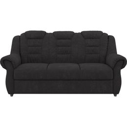 Home Affaire 3-Sitzer &raquo;Boston&laquo; Sofa mit hoher R&uuml;ckenlehne schwarz 100% Polyester