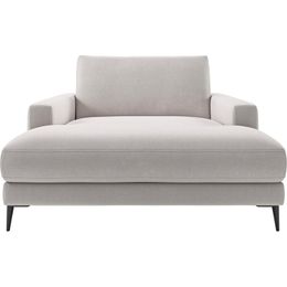 Inosign Chaiselongue »Downtown Loungemöbel zum Relaxen, B/T/H: 132/170/84 cm« auch in Bouclé, Cord und Easy care - leicht mir Wasser zu reinigen creme