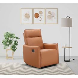 DOREL HOME Relaxsessel »Lugo, TV-Sessel, Sessel Wohnzimmer mit Schlaffunktion, « Loungesessel mit manueller Relaxfunktion cognac