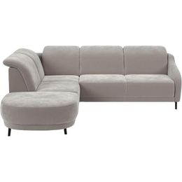 Sit & More SIT&MORE Ecksofa »Blues L-Form« wahlweise mit Klapptisch und USB anthrazit