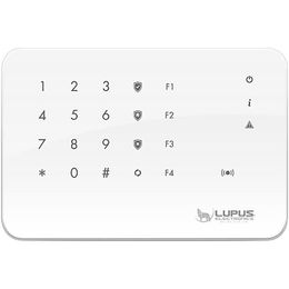 Lupus Electronics Smart-Home-Steuerelement &raquo;Outdoorkeypad V2&laquo; wei&szlig; Programmierbarer Alarmausgang aktiviert Kameraaufnahme, T&uuml;rsummer o&auml;.
