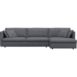 FLEXLUX Ecksofa »Lovane« Weich & anschmiegsam, große Sitztiefe auf Kaltschaum, Dekokissen inkl. Navy Blue