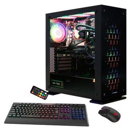 GAMEMAX Gaming-PC »Onyx II 7177« Windows 11 schwarz WLAN AC, ARGB-Beleuchtung Front, 1x PS/2, 2x USB 2.0, 4x USB 3.2 Gen1 Typ A, 3x Audio, 1x RJ-45...