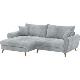 MR. COUCH Ecksofa »Blackburn II, L-Form« Mit Kaltschaumpolsterung bis 140 kg belastbar Dolce 14 silver