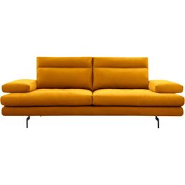 Calia italia 3,5-Sitzer &raquo;Toby Wing, italienisches Designsofa, super bequem, Megasofa&laquo; inkl. Sitztiefenverstellung und Armteilfunktion, F&uuml;&szlig;e in Schwarz