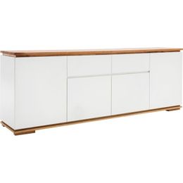 MCA furniture Sideboard »Chiaro« Breite ca. 182 cm Weiß matt Sideboard mit 2 Türen und 4 Schubkästen