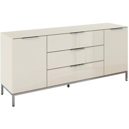Rauch Kombikommode &raquo;Kommode T&uuml;rkommode Sideboard Kombikommode FLIPP mit Glasfront&laquo; Breite 160 cm mit 2 Einlegeb&ouml;den, 2-t&uuml;rig, 3 Schubladen, Soft-Close