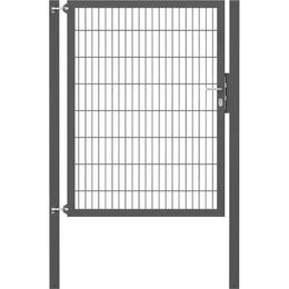 Alberts Zauneinzelt&uuml;r &raquo;Flexo Plus&laquo; anthrazit, verschiedene Abmessungen grau Stahl