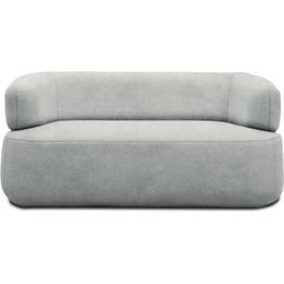 DOMO collection 2-Sitzer &raquo;800012 Designsofa, komfortabel und elegant, organische Formensprache&laquo; Formsch&ouml;ner 2-Sitzer grau 95% Polyester, 5% Nylon