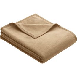 Ibena Wohndecke »Berlin« Hochwertige Konfektion mit Markenpatch, Kuscheldecke sand Obermaterial: 58% Baumwolle, 35% Polyacryl, 7% Polyester B/L:...