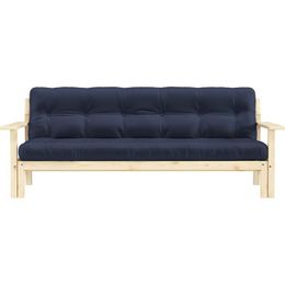 Karup Design Schlafsofa »Unwind« Mit Holzstruktur, inkl. Futonmatratze, Liegefläche 130x190 cm Navy