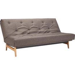 INNOVATION LIVING Schlafsofa »Aslak« Federkernmatratze; Verstellbar Kopfelevation, rechts links montiert dark grey